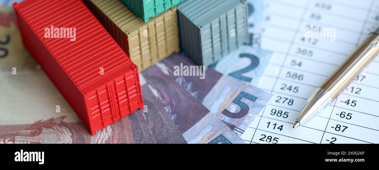 Global business container cargo ship in import export business logistic ...