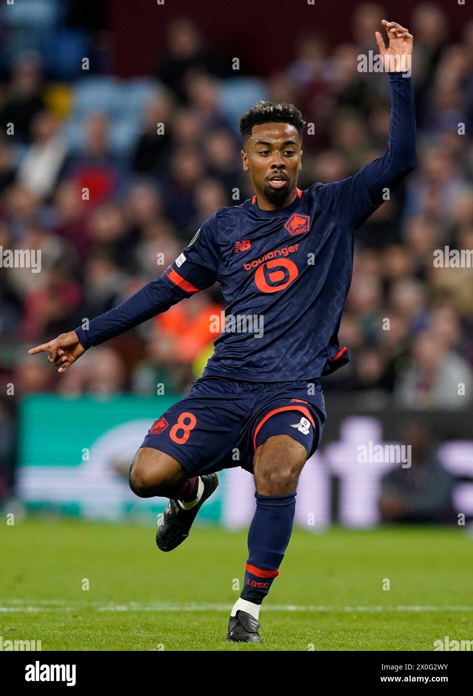 Birmingham, England, 11th April 2024. Angel Gomes of LOSC Lille during ...