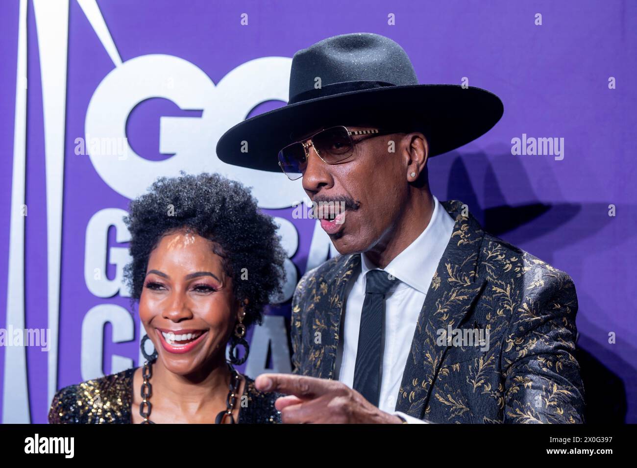 NEW YORK, NEW YORK - APRIL 11: (L-R) Shahidah Omar and J. B. Smoove ...