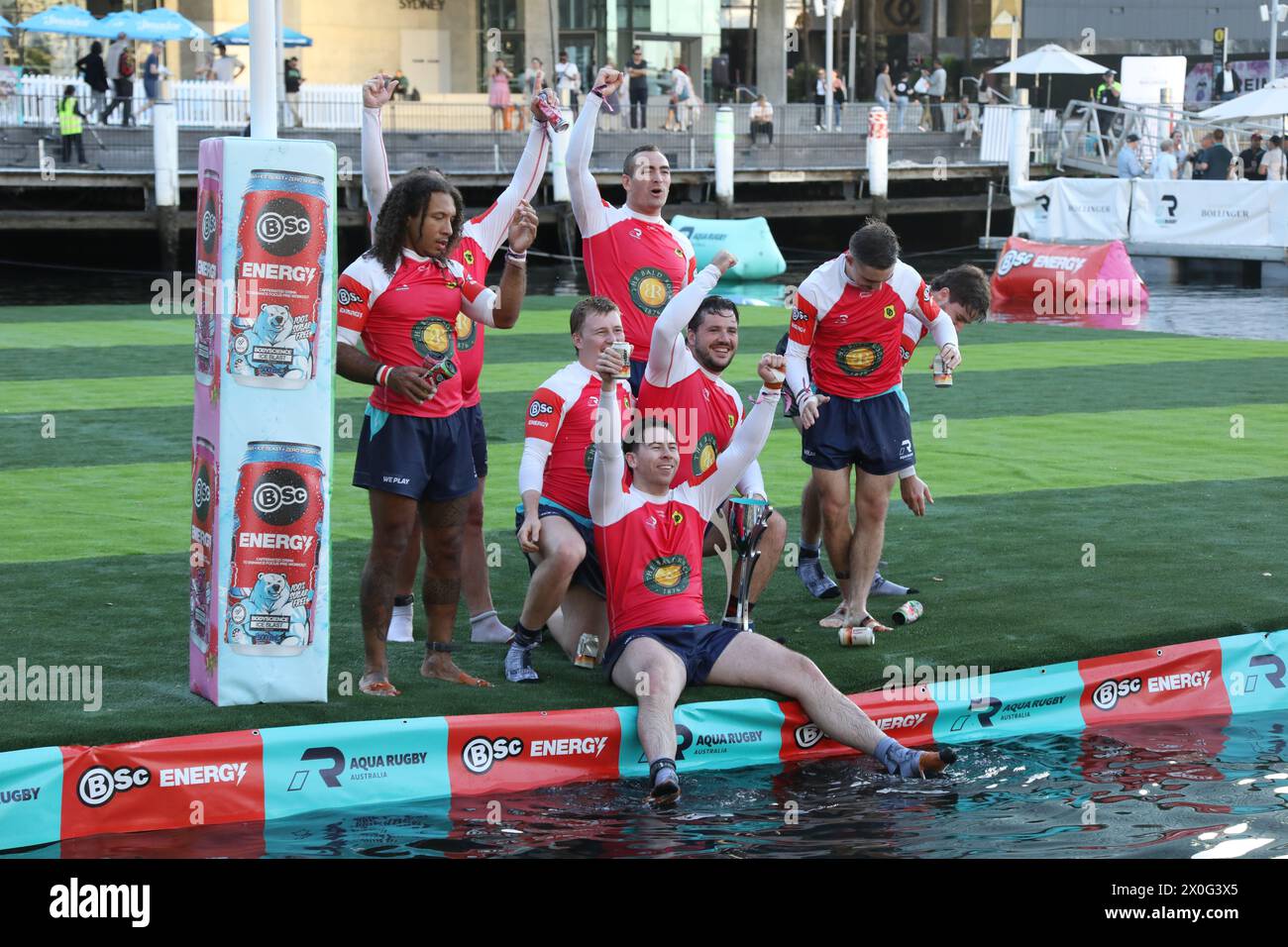 Sydney, Australia. 12th April 2024. The BSc Aqua Rugby Festival on a ...