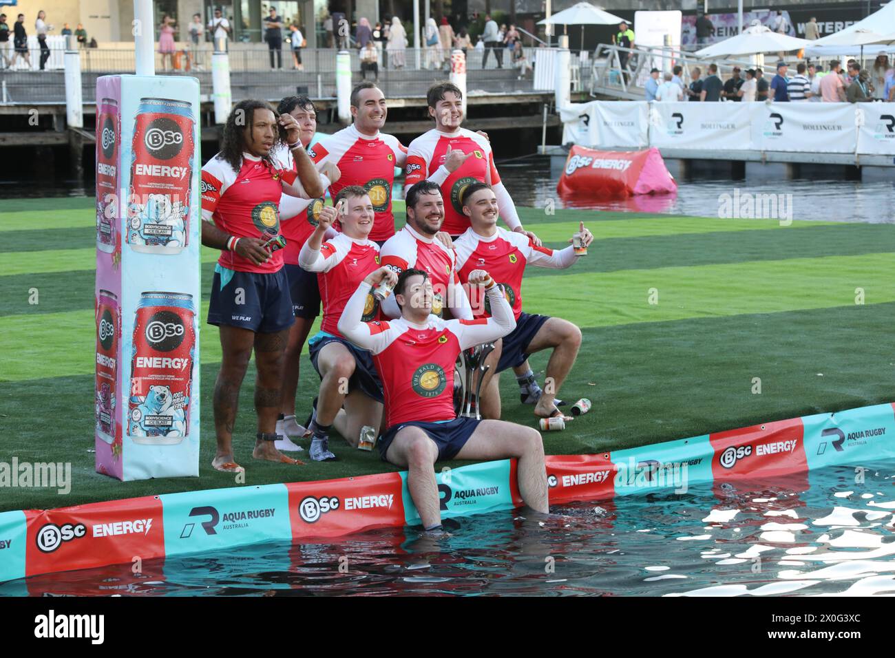Sydney, Australia. 12th April 2024. The BSc Aqua Rugby Festival on a ...