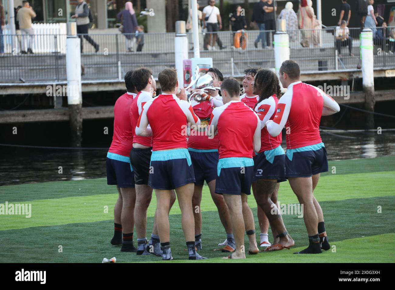 Sydney, Australia. 12th April 2024. The BSc Aqua Rugby Festival on a ...