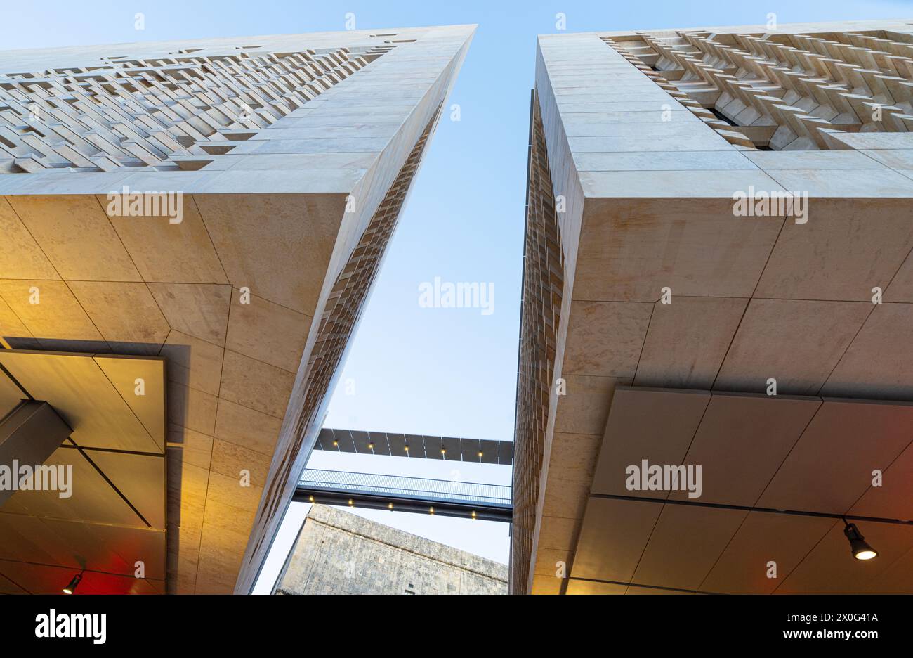 Valletta, Malta, April 03, 2024. exterior view of the maltese ...