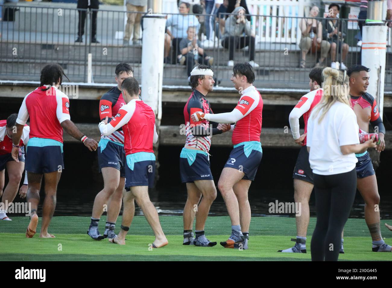 Sydney, Australia. 12th April 2024. The BSc Aqua Rugby Festival on a ...