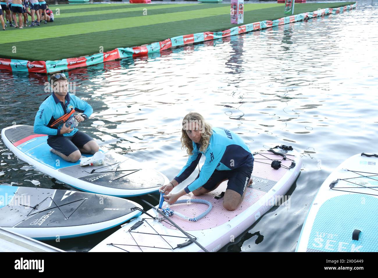 Sydney, Australia. 12th April 2024. The BSc Aqua Rugby Festival on a ...