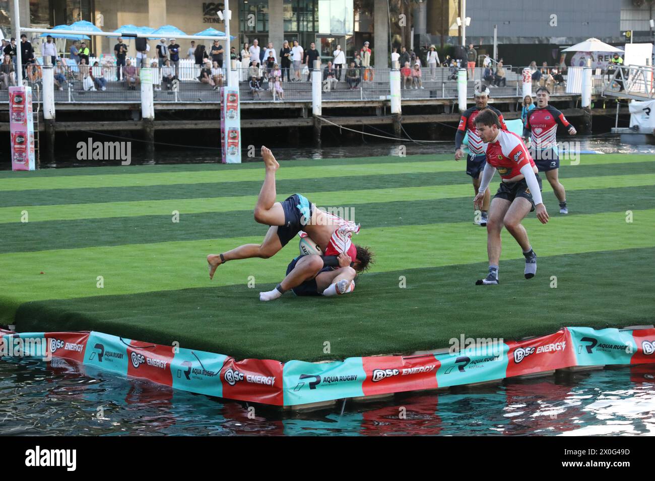 Sydney, Australia. 12th April 2024. The BSc Aqua Rugby Festival on a ...