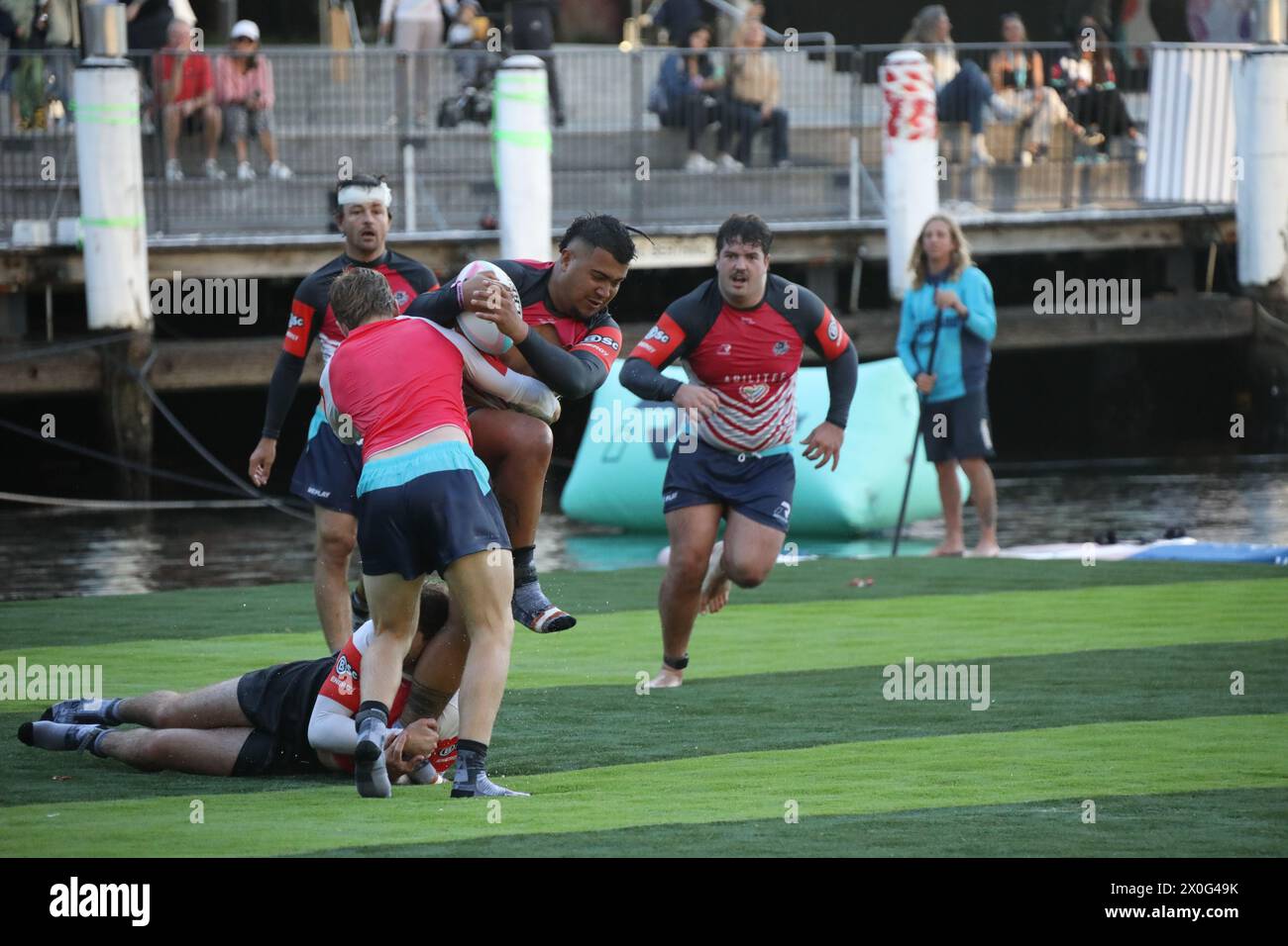 Sydney, Australia. 12th April 2024. The BSc Aqua Rugby Festival on a ...