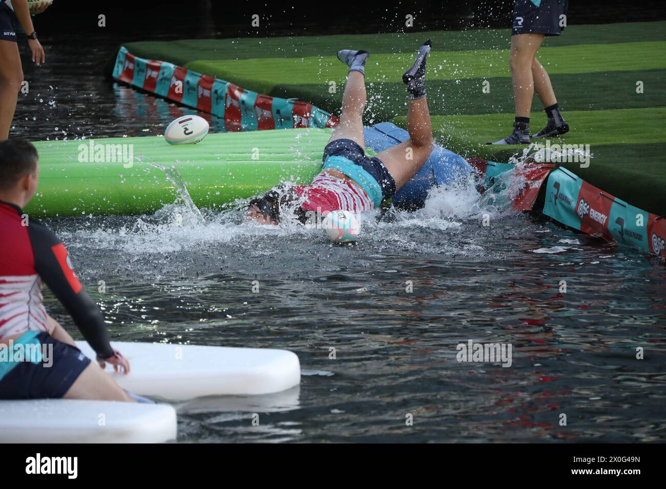 Sydney, Australia. 12th April 2024. The BSc Aqua Rugby Festival on a ...
