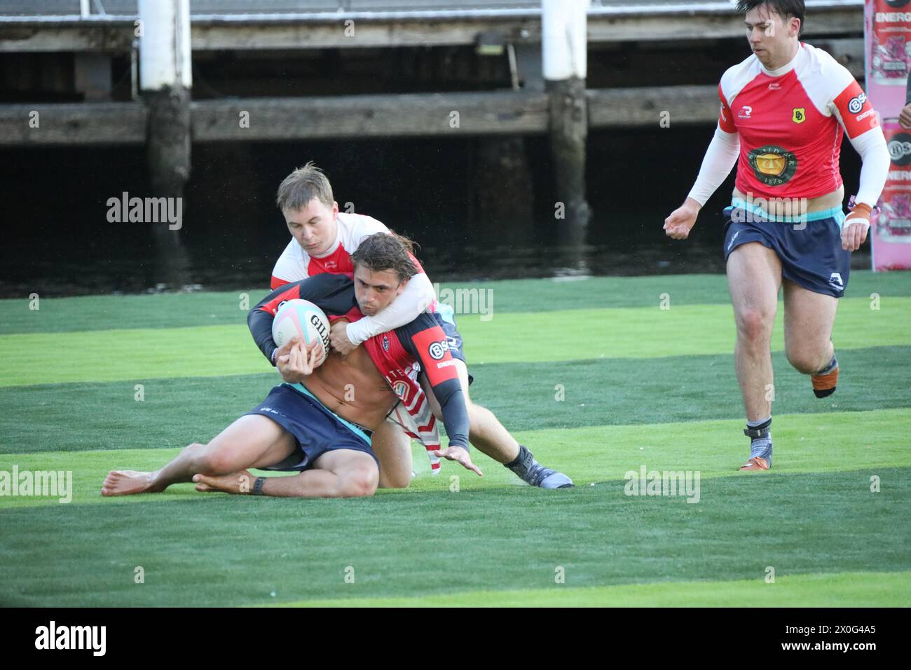 Sydney, Australia. 12th April 2024. The BSc Aqua Rugby Festival on a ...