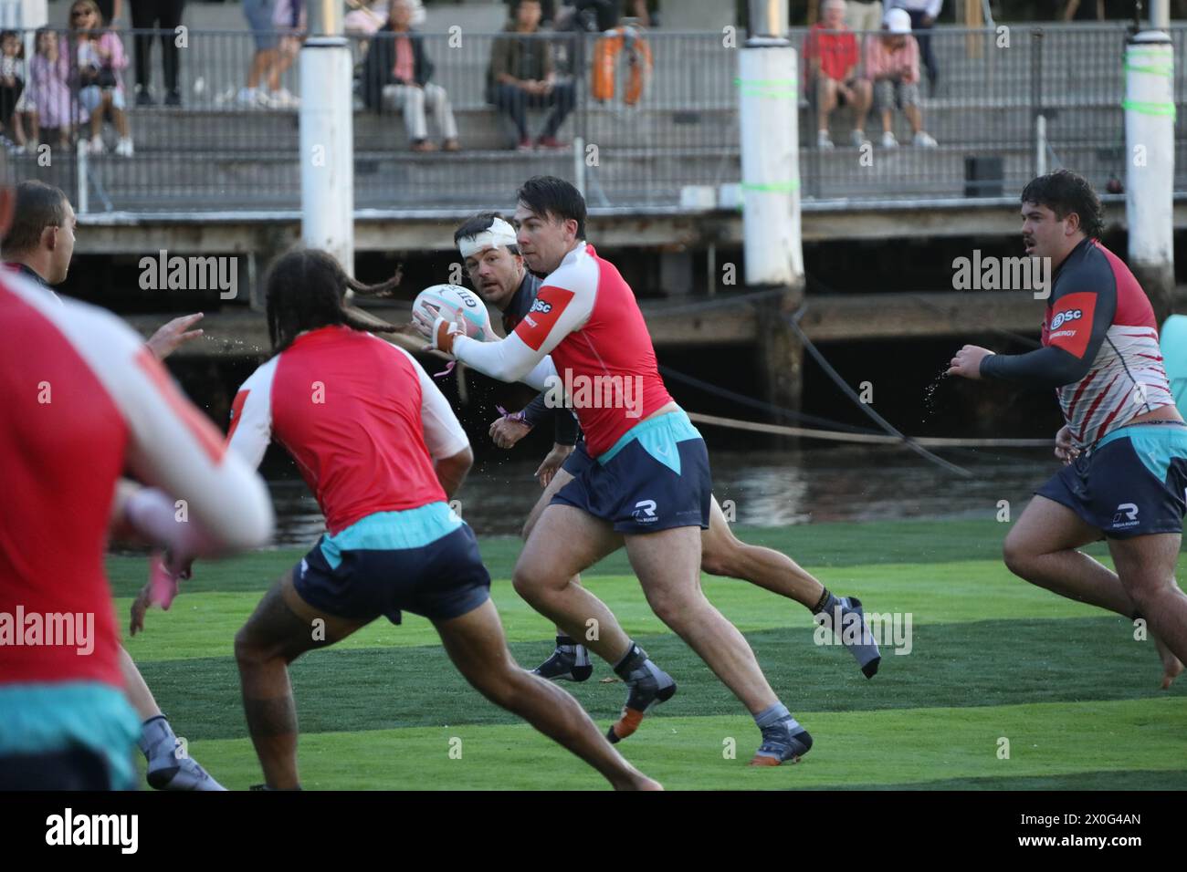 Sydney, Australia. 12th April 2024. The BSc Aqua Rugby Festival on a ...