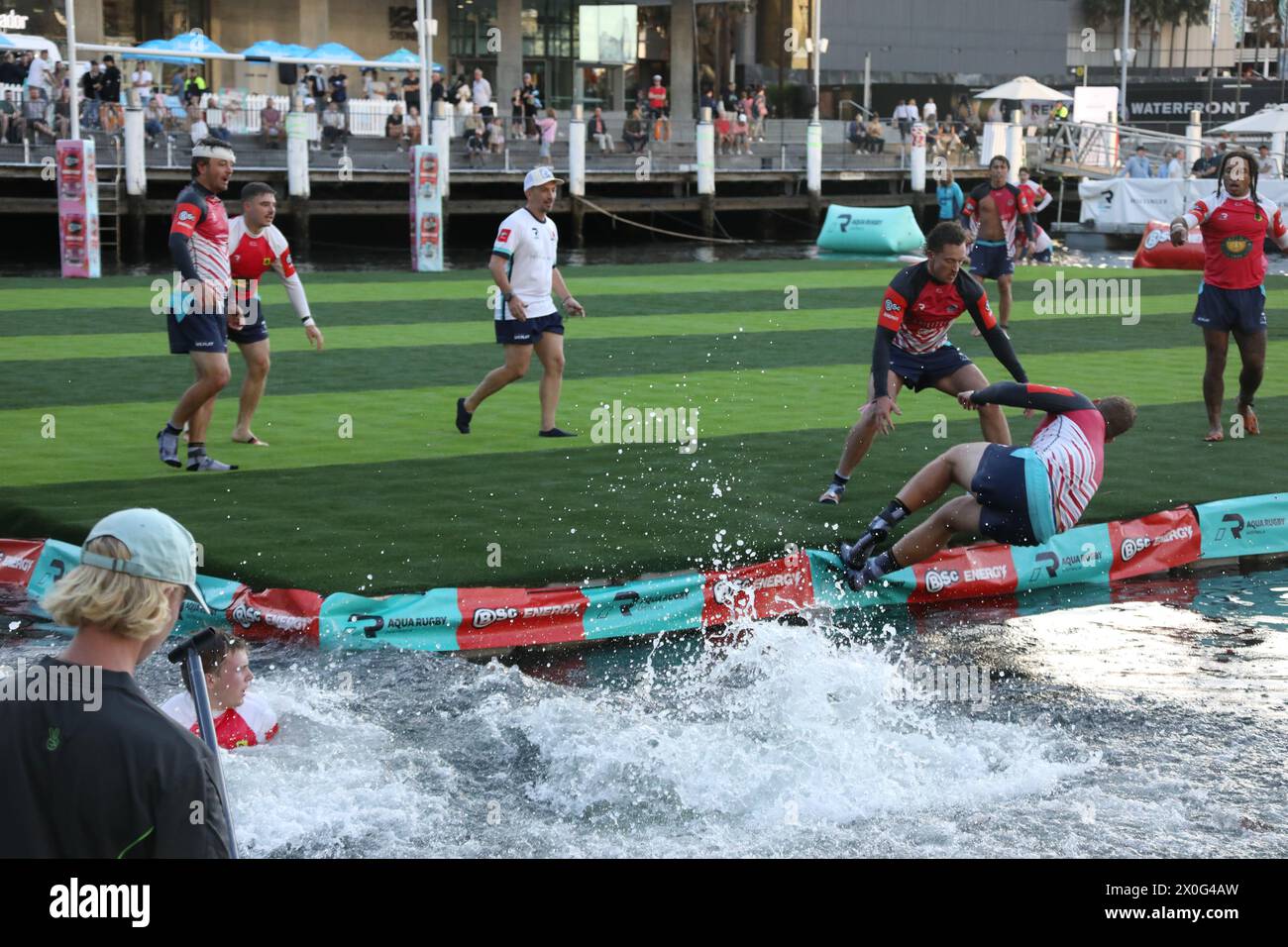 Sydney, Australia. 12th April 2024. The BSc Aqua Rugby Festival on a ...