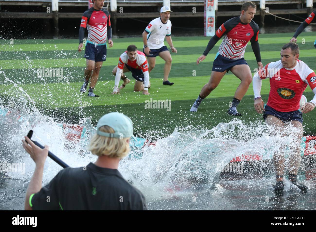 Sydney, Australia. 12th April 2024. The BSc Aqua Rugby Festival on a ...