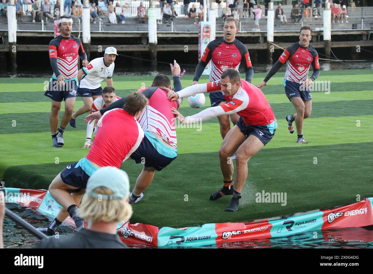 Sydney, Australia. 12th April 2024. The BSc Aqua Rugby Festival on a ...