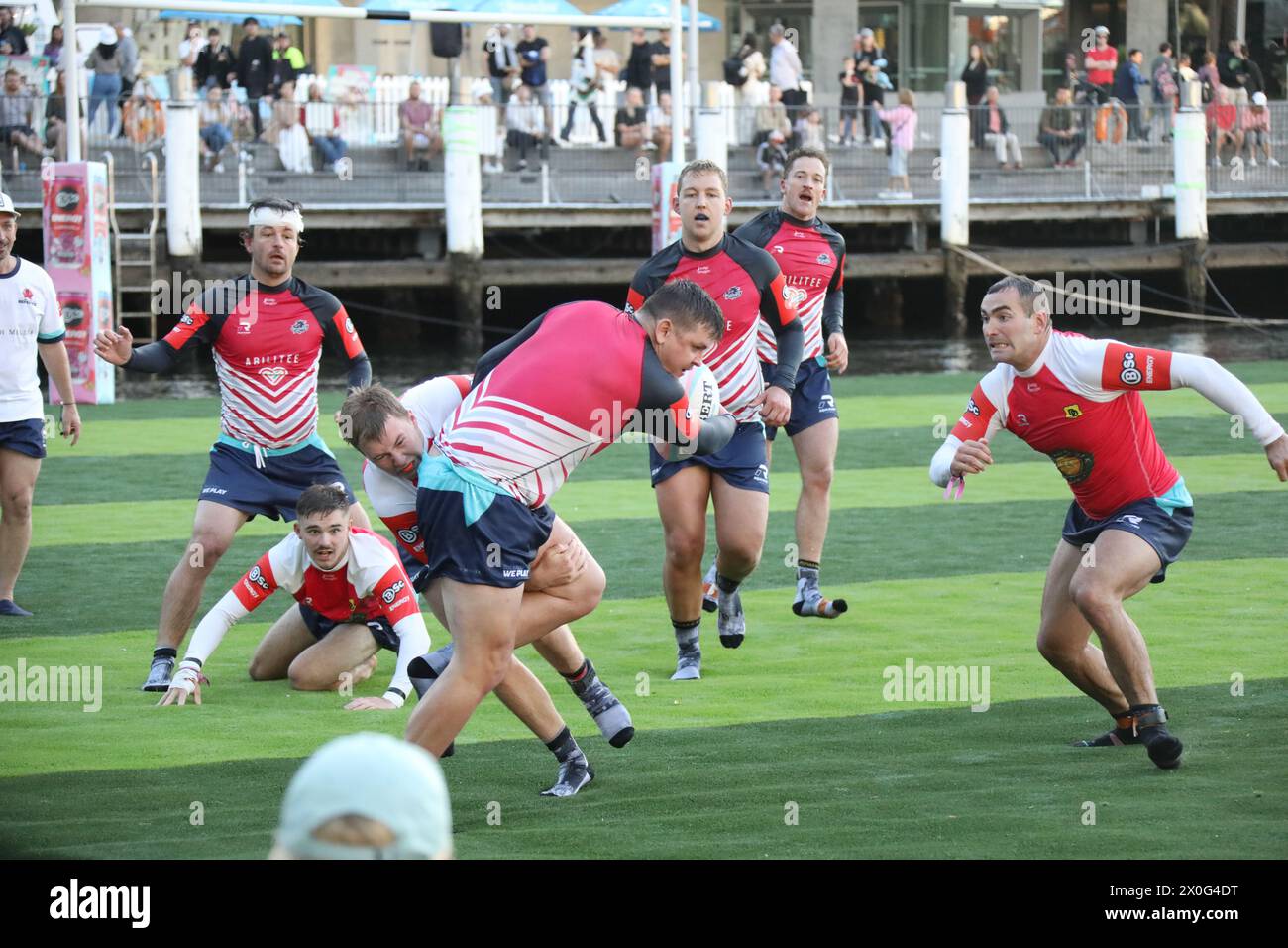 Sydney, Australia. 12th April 2024. The BSc Aqua Rugby Festival on a ...