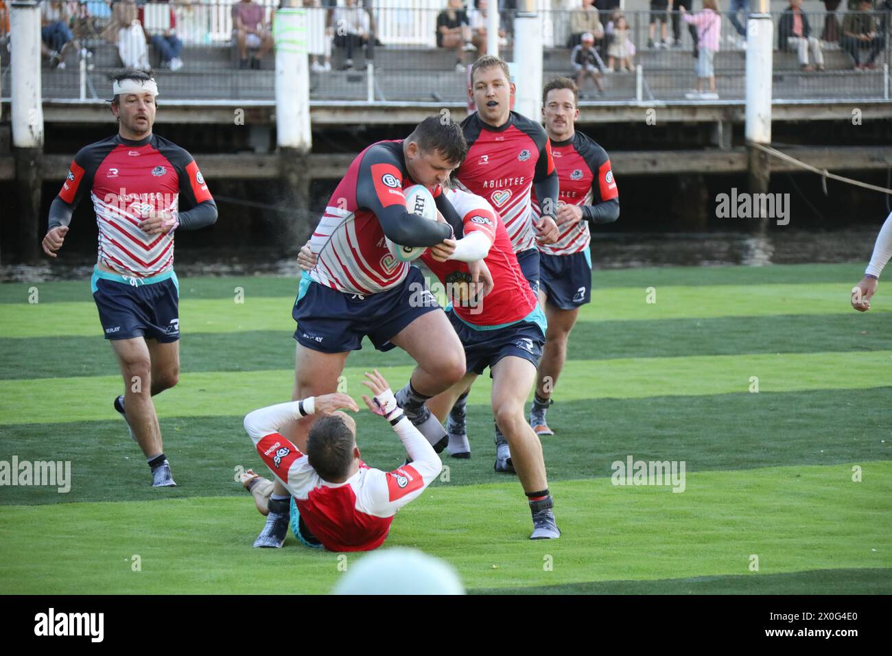 Sydney, Australia. 12th April 2024. The BSc Aqua Rugby Festival on a ...