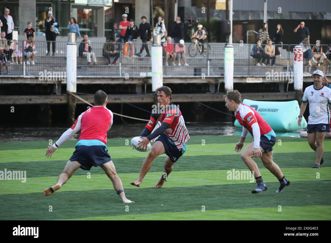 Sydney, Australia. 12th April 2024. The BSc Aqua Rugby Festival on a ...