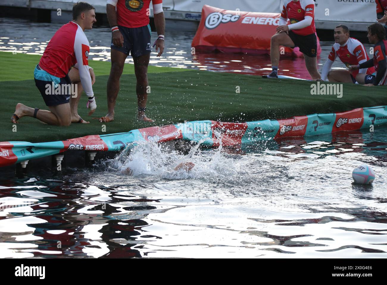 Sydney, Australia. 12th April 2024. The BSc Aqua Rugby Festival on a ...