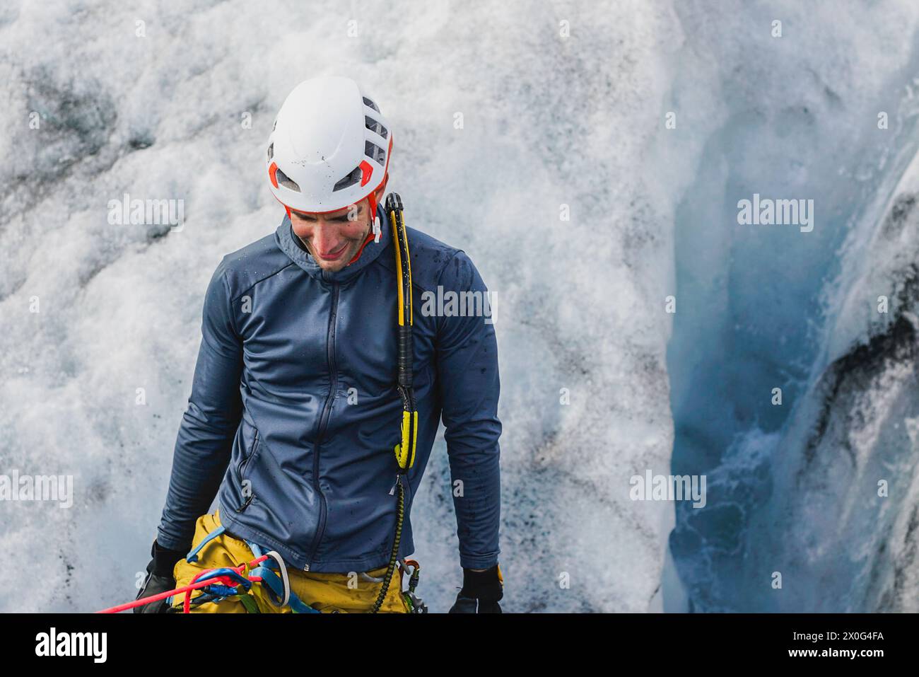 Down a crevasse hi-res stock photography and images - Alamy