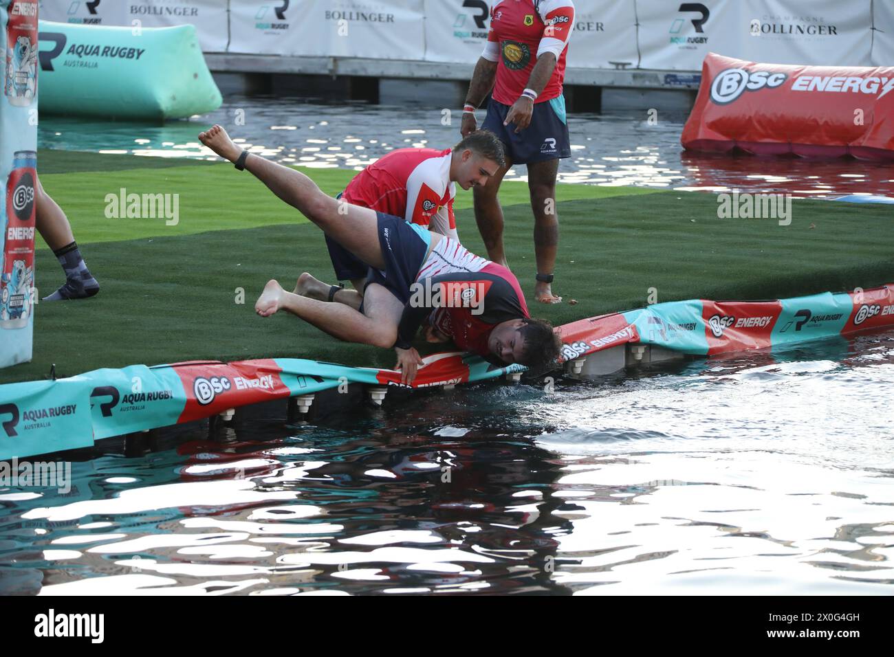 Sydney, Australia. 12th April 2024. The BSc Aqua Rugby Festival on a ...
