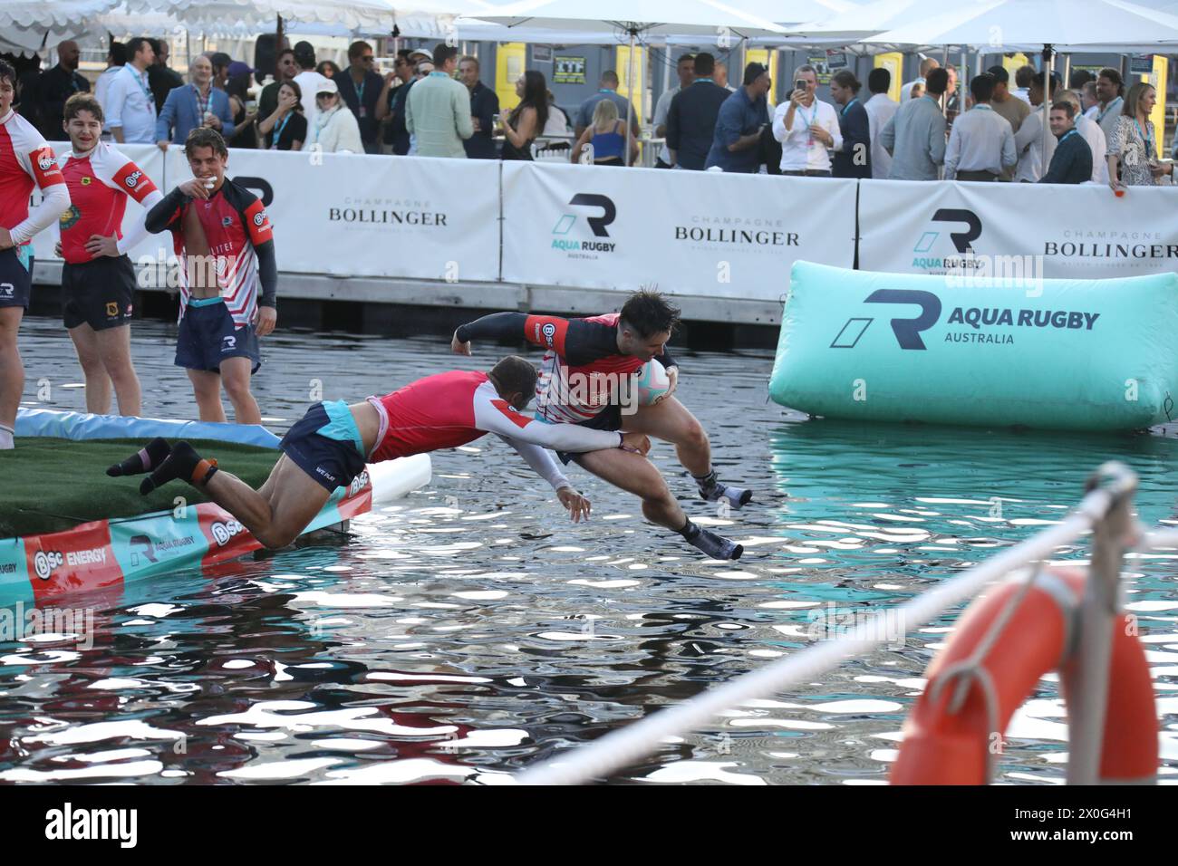 Sydney, Australia. 12th April 2024. The BSc Aqua Rugby Festival on a ...