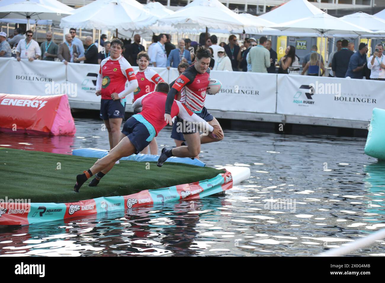 Sydney, Australia. 12th April 2024. The BSc Aqua Rugby Festival on a ...