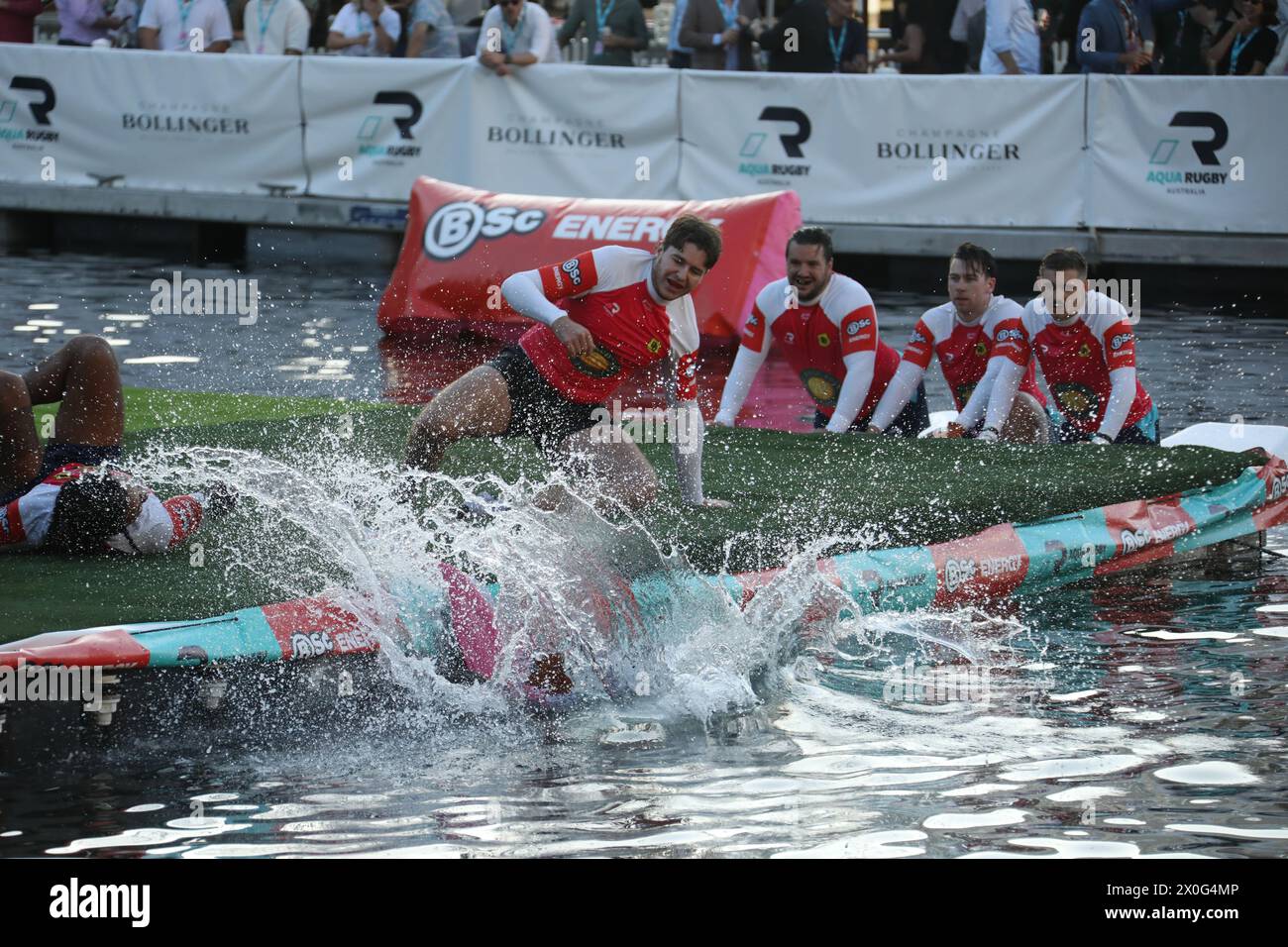 Sydney, Australia. 12th April 2024. The BSc Aqua Rugby Festival on a ...