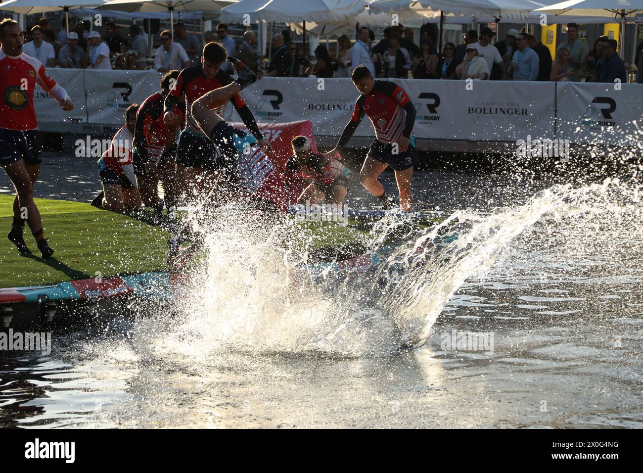 Sydney, Australia. 12th April 2024. The BSc Aqua Rugby Festival on a ...