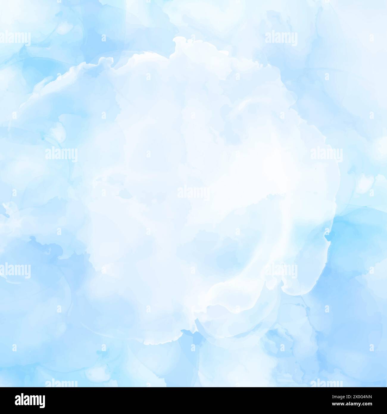 Abstract hand painted pastel blue watercolour background Stock Vector ...