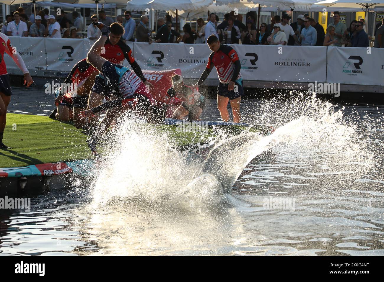 Sydney, Australia. 12th April 2024. The BSc Aqua Rugby Festival on a ...