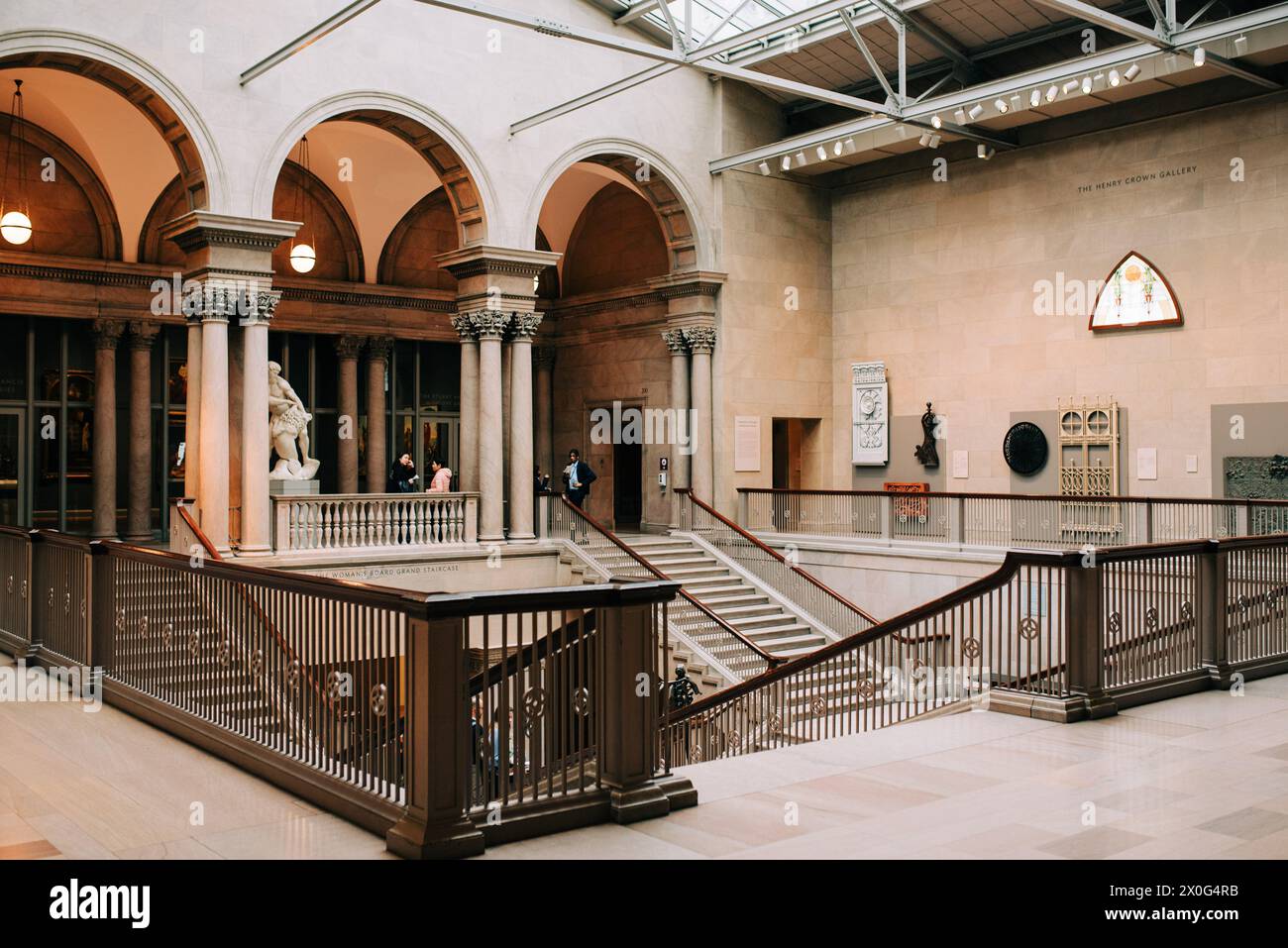 Ascending Architectural Atrium with Columns Stock Photo - Alamy