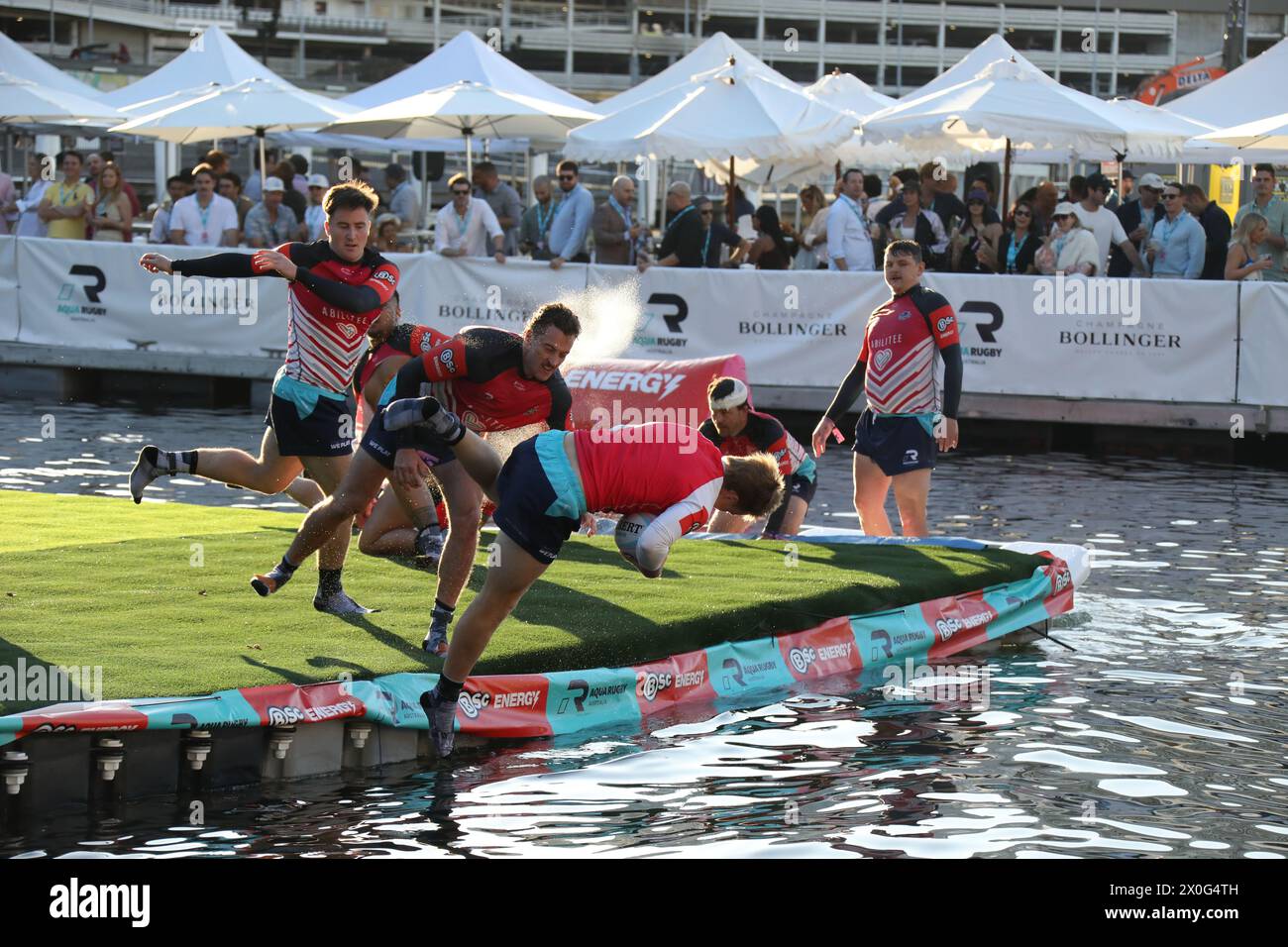 Sydney, Australia. 12th April 2024. The BSc Aqua Rugby Festival on a ...