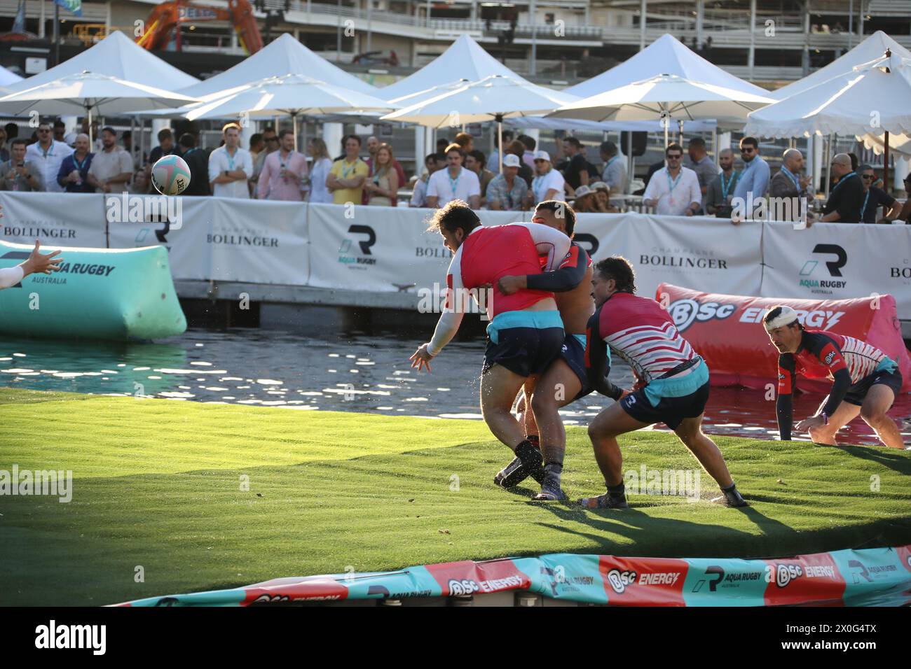 Sydney, Australia. 12th April 2024. The BSc Aqua Rugby Festival on a ...