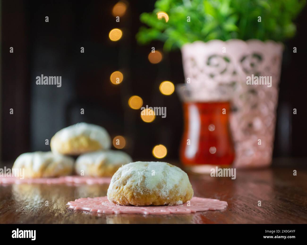 cookies "Kahk El Eid" - cookies of El Fitr Islamic Feast Stock Photo ...