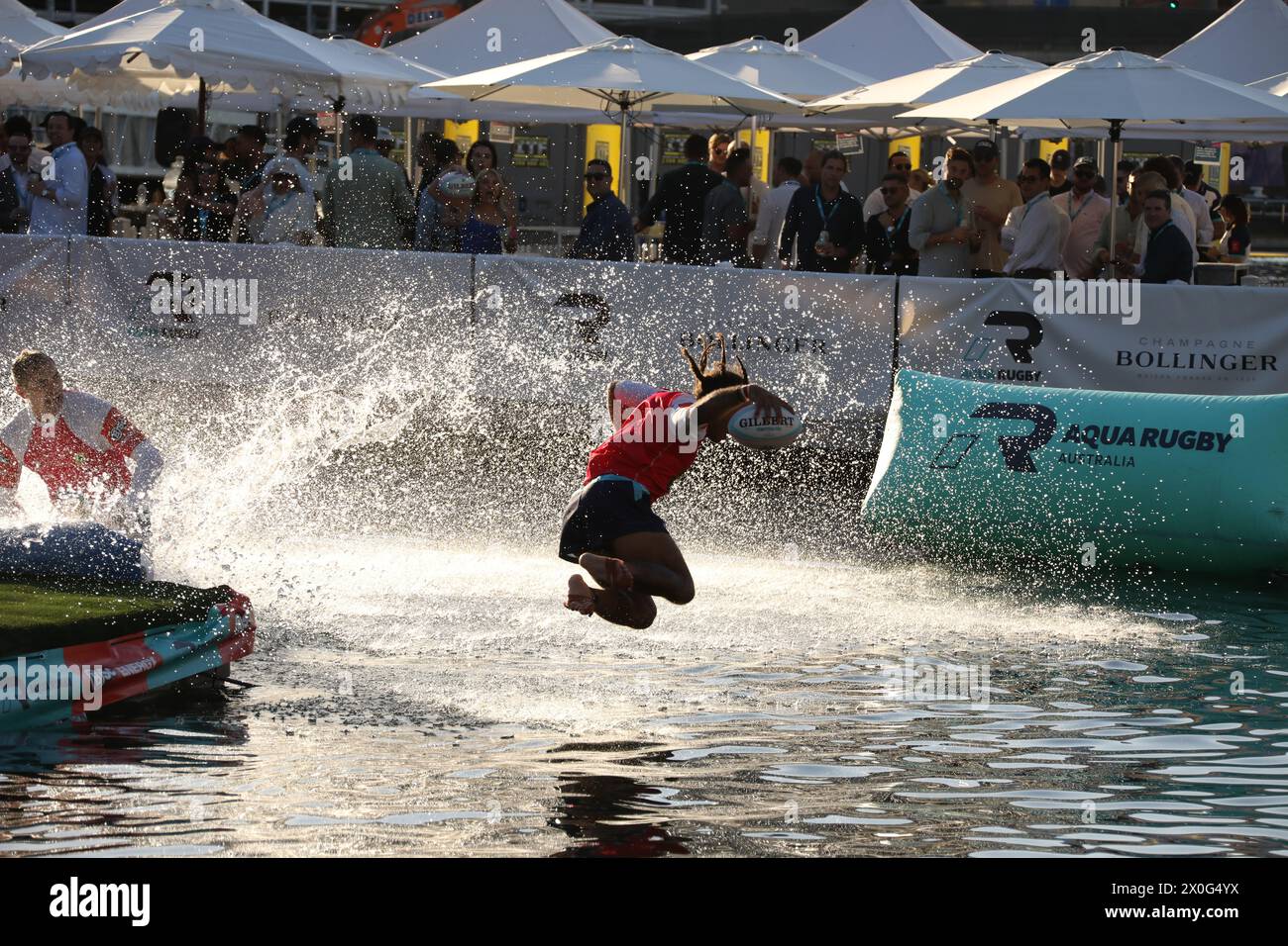 Sydney, Australia. 12th April 2024. The BSc Aqua Rugby Festival on a ...