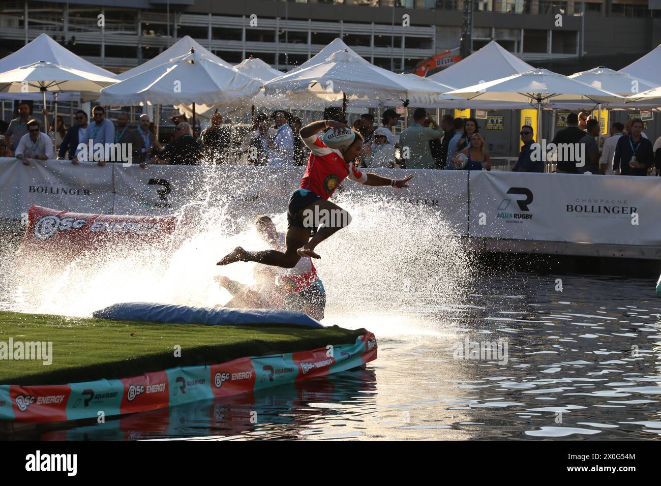 Sydney, Australia. 12th April 2024. The BSc Aqua Rugby Festival on a ...