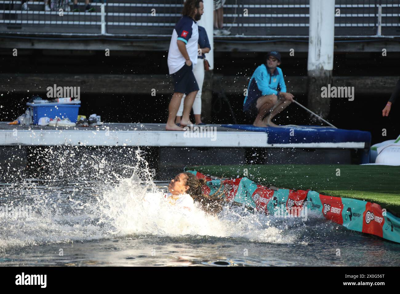 Sydney, Australia. 12th April 2024. The BSc Aqua Rugby Festival on a ...