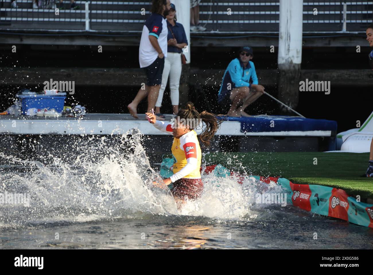 Sydney, Australia. 12th April 2024. The BSc Aqua Rugby Festival on a ...