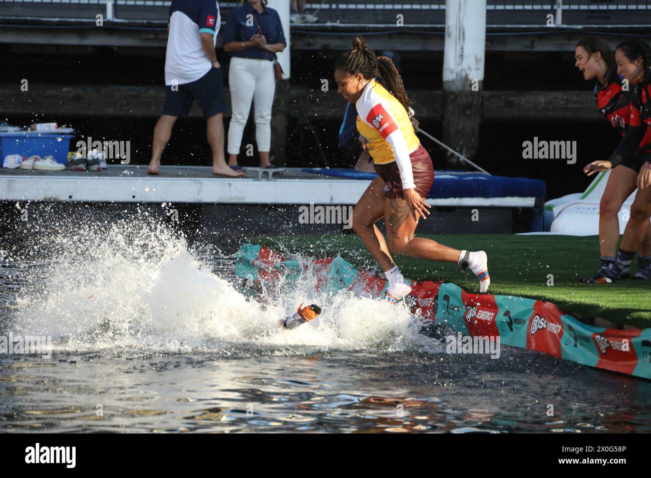 Sydney, Australia. 12th April 2024. The BSc Aqua Rugby Festival on a ...