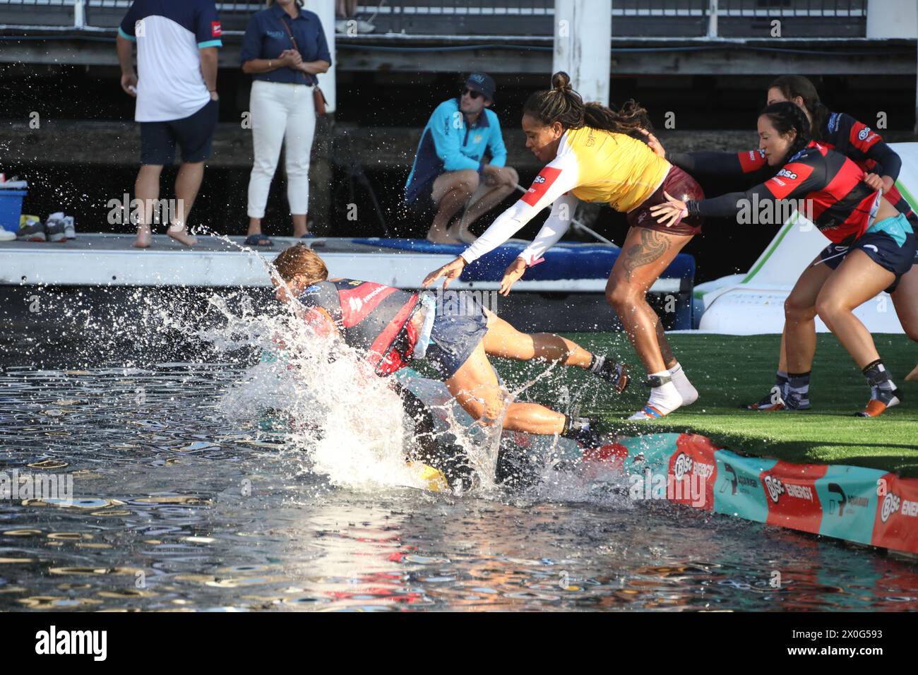 Sydney, Australia. 12th April 2024. The BSc Aqua Rugby Festival on a ...