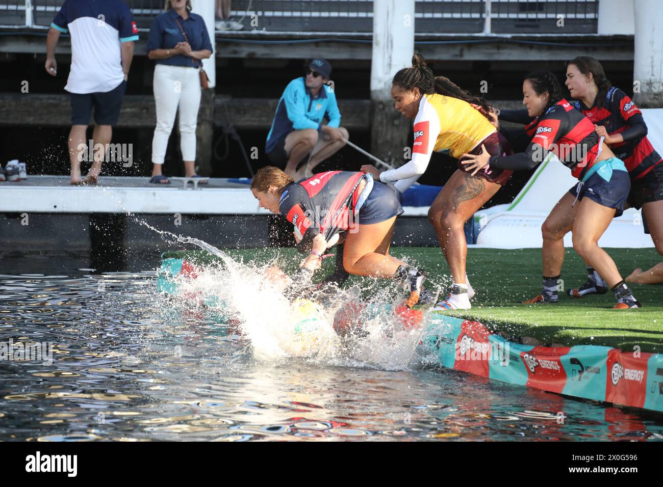 Sydney, Australia. 12th April 2024. The BSc Aqua Rugby Festival on a ...