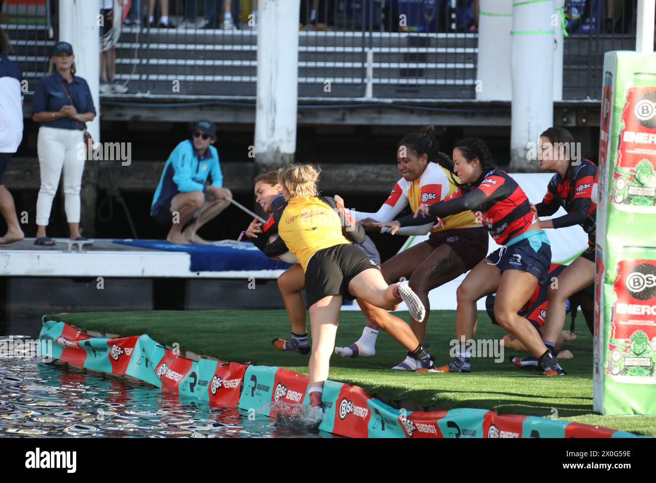 Sydney, Australia. 12th April 2024. The BSc Aqua Rugby Festival on a ...