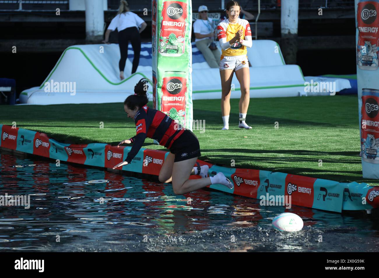 Sydney, Australia. 12th April 2024. The BSc Aqua Rugby Festival on a ...