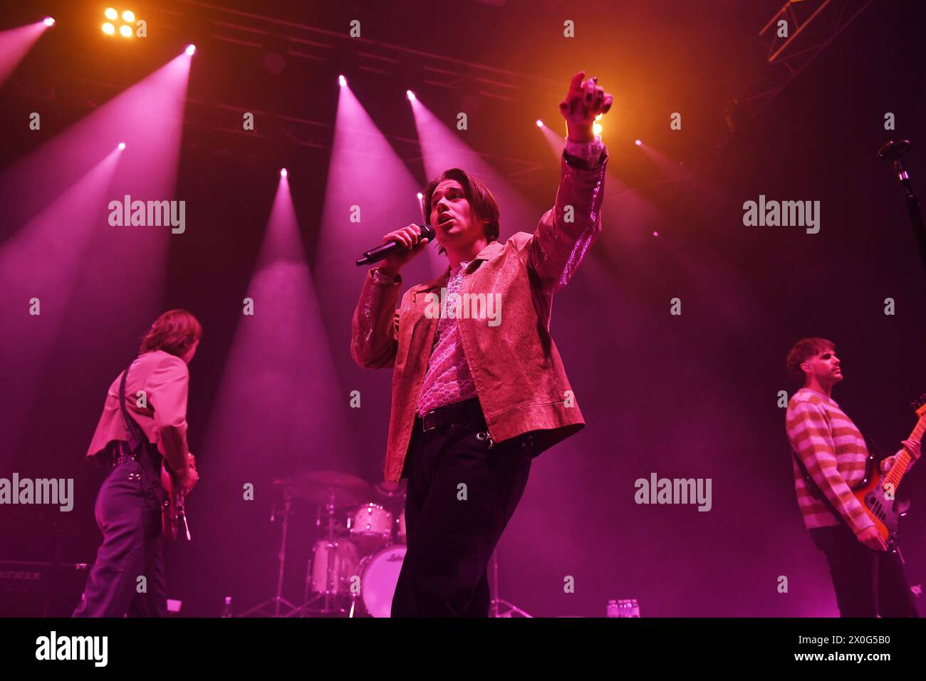 Joker Out performing at Shepherds Bush Empire LONDON, ENGLAND - APRIL ...