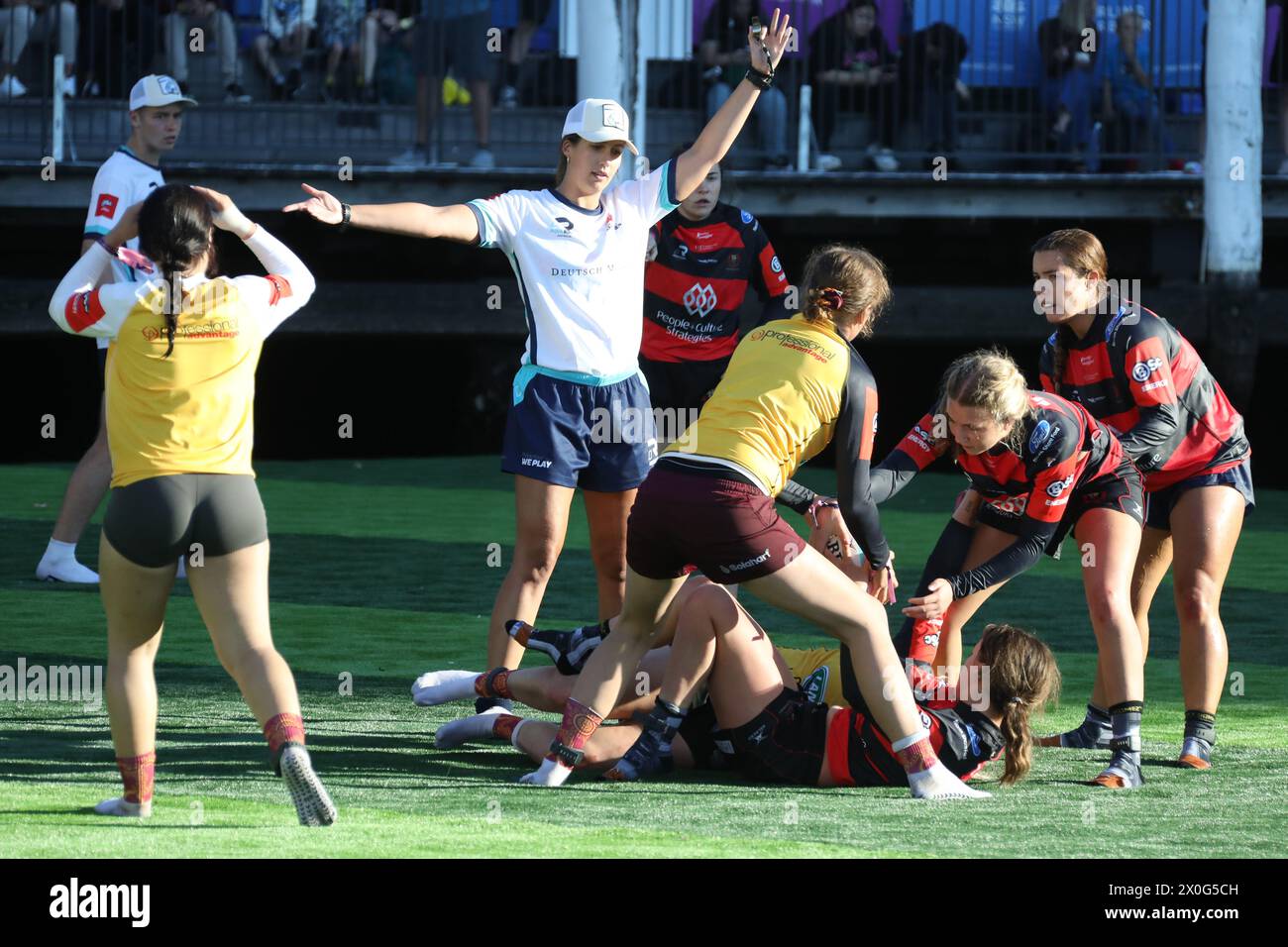 Sydney, Australia. 12th April 2024. The BSc Aqua Rugby Festival on a ...