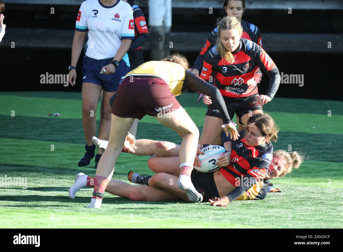 Sydney, Australia. 12th April 2024. The BSc Aqua Rugby Festival on a ...