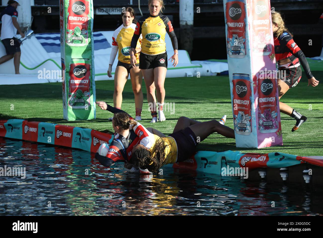 Sydney, Australia. 12th April 2024. The BSc Aqua Rugby Festival on a ...