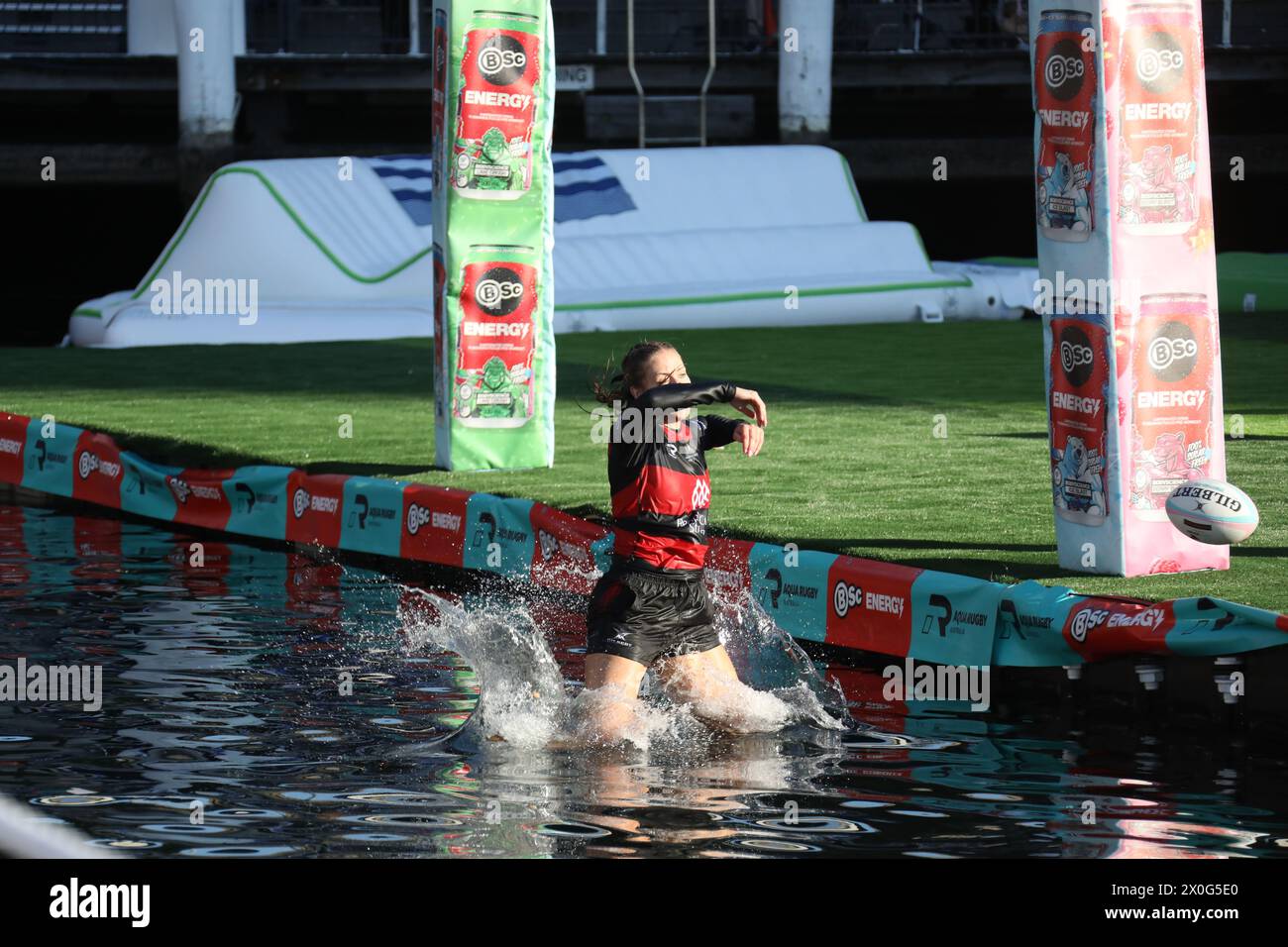 Sydney, Australia. 12th April 2024. The BSc Aqua Rugby Festival on a ...