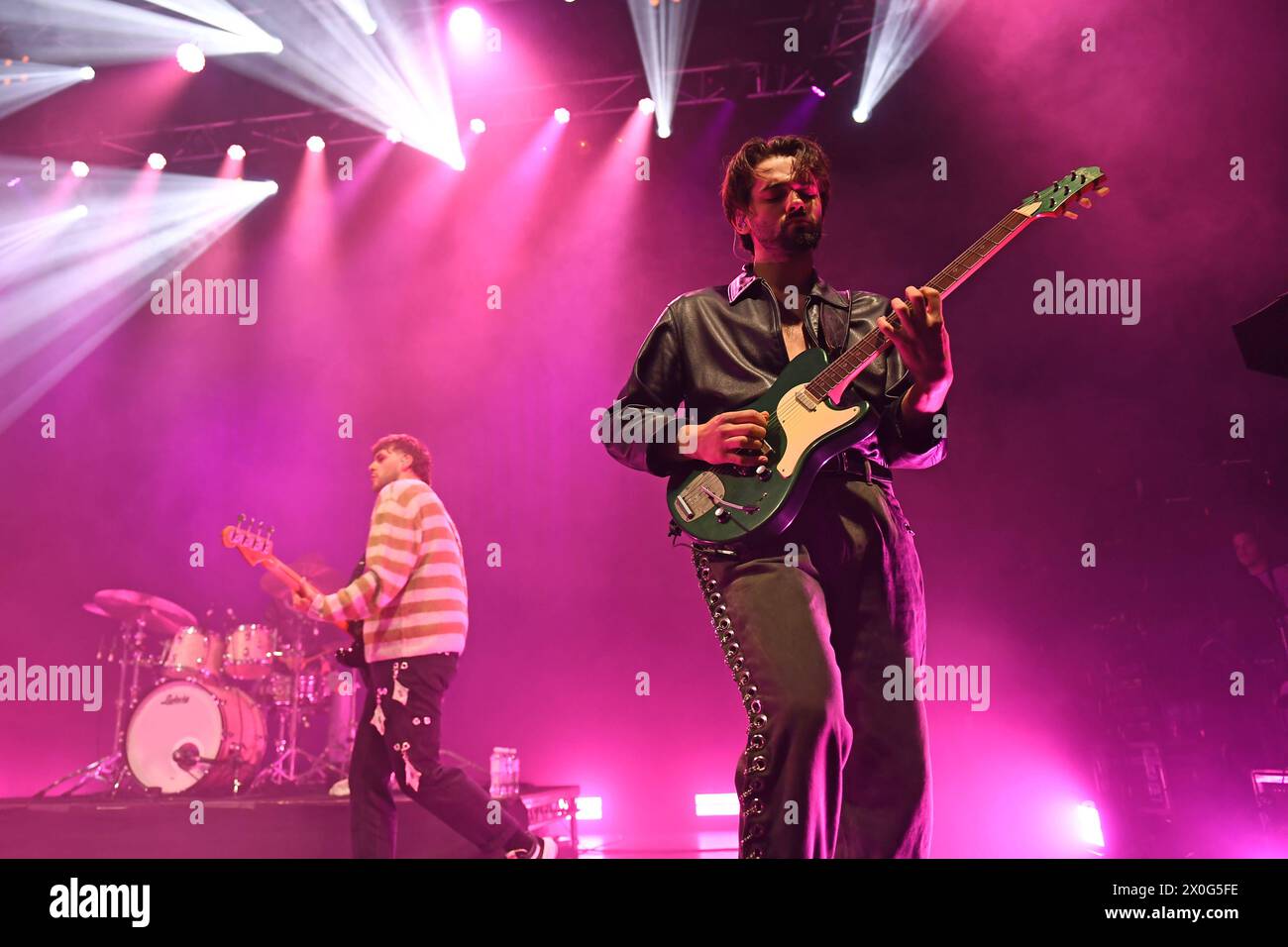 Joker Out performing at Shepherds Bush Empire LONDON, ENGLAND - APRIL ...