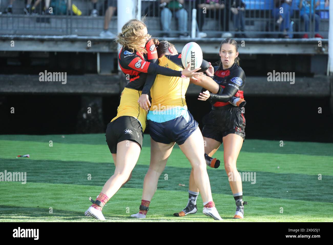 Sydney, Australia. 12th April 2024. The BSc Aqua Rugby Festival on a ...