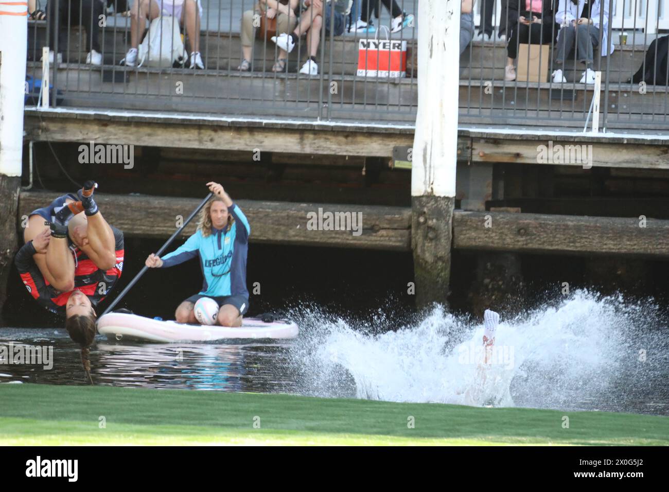 Sydney, Australia. 12th April 2024. The BSc Aqua Rugby Festival on a ...